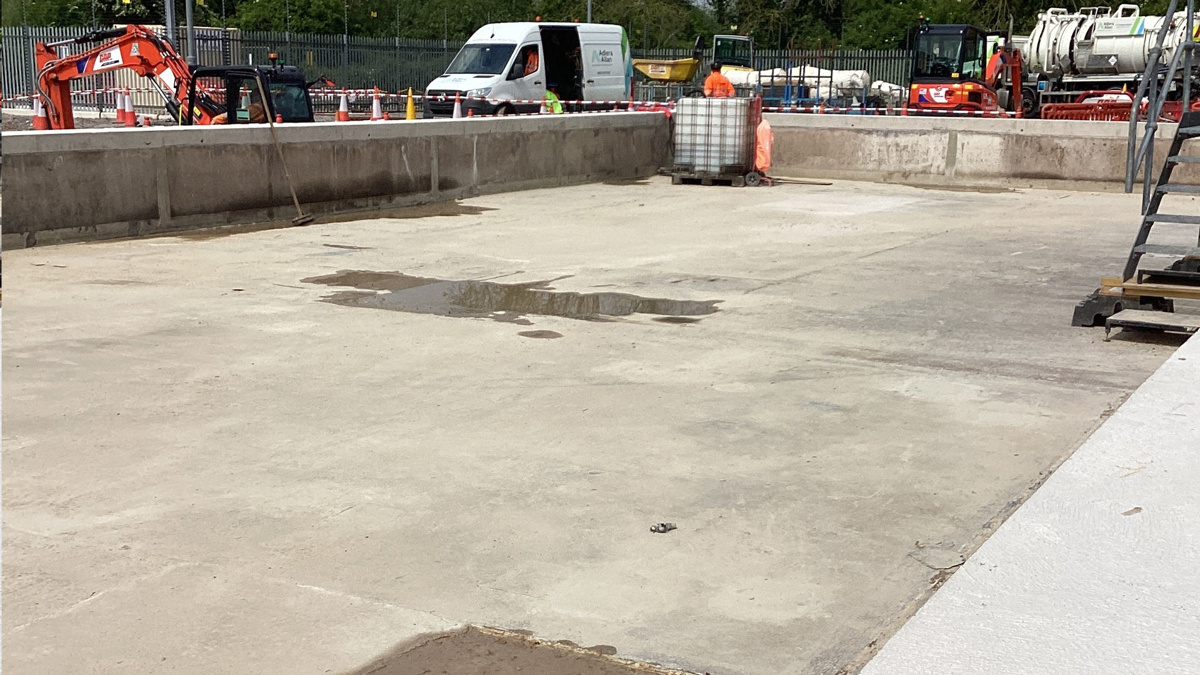 Installing Polyurea Coating for New Transformer Bund Lining System at ...